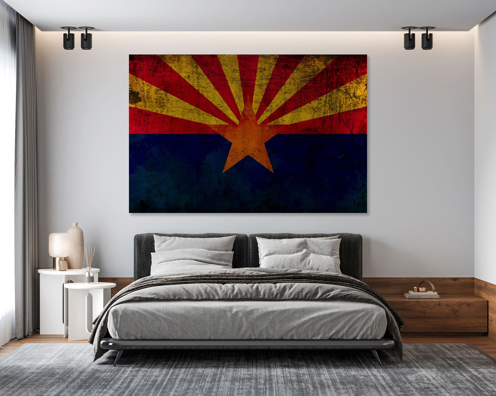 Arizona State Flag Wall Art Arizona State Flag Wall Decor - Etsy