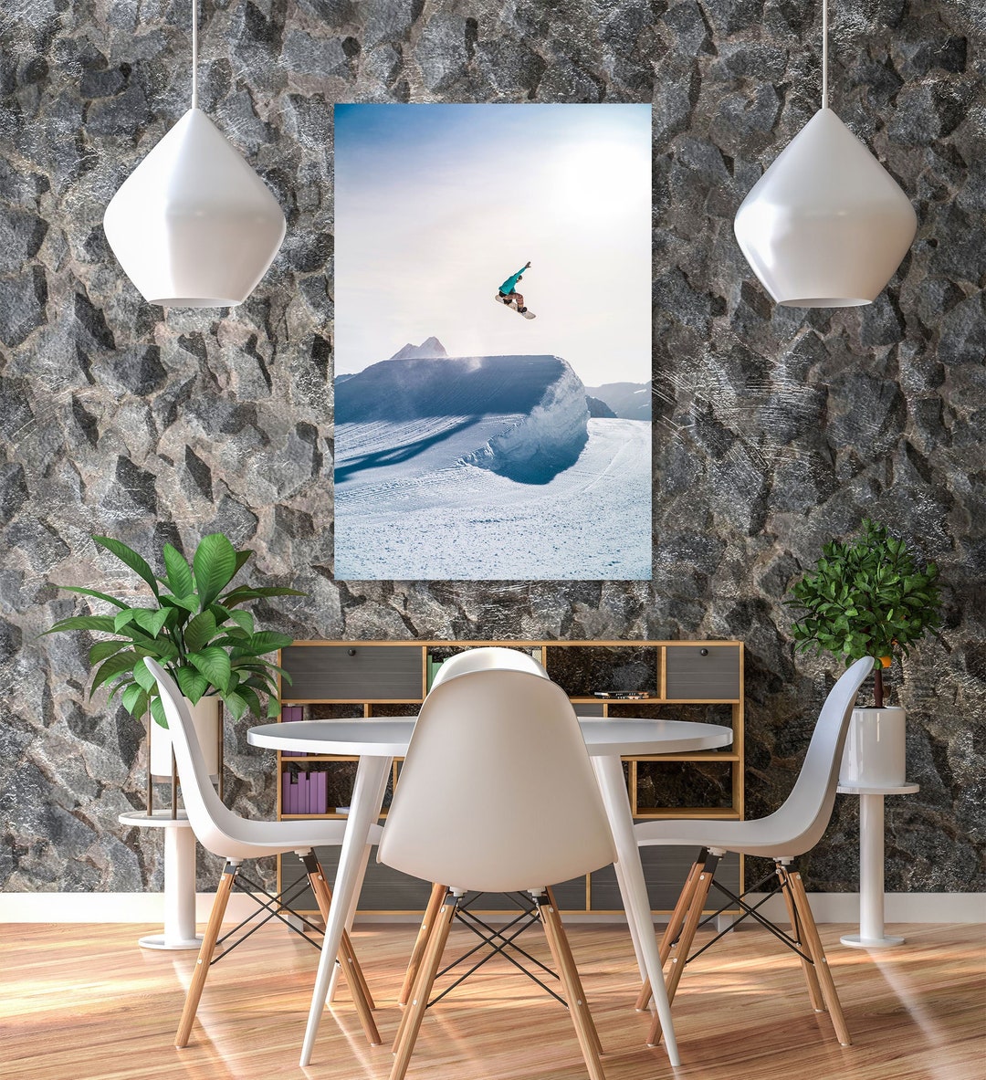 Snowboard Canvas Snowboard Print Snowboard Wall Art Snowboard Home ...