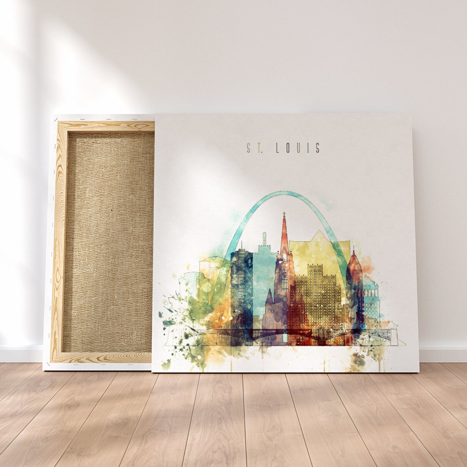 Saint Louis Framed Canvas Wall Art Missouri Artistic Prints | Etsy