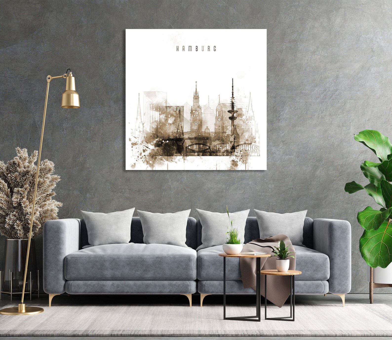 Hamburg Framed Canvas Wall Art Germany Prints on Canvas - Etsy