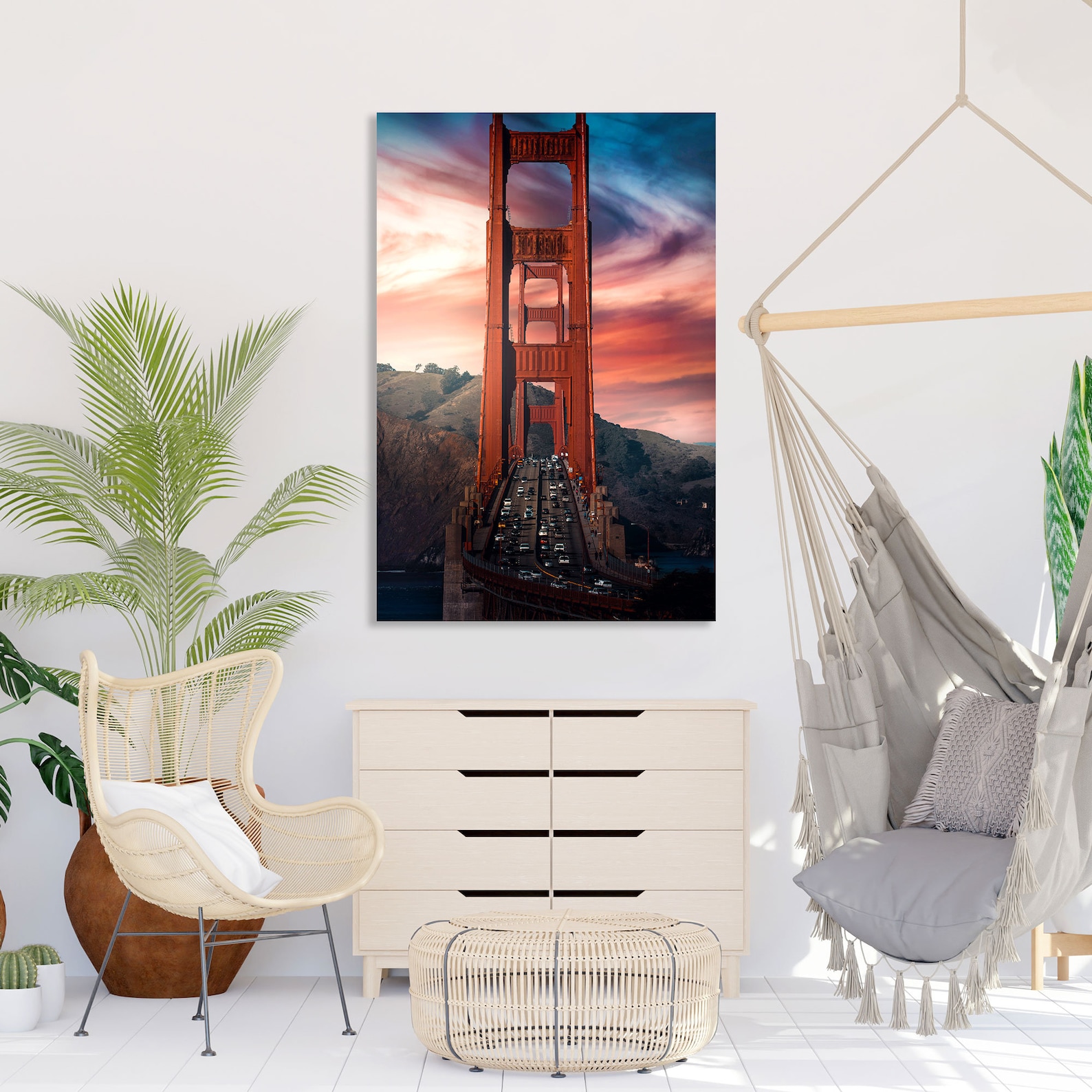 Golden Gate Print Golden Gate Wall Art Golden Gate Canvas - Etsy