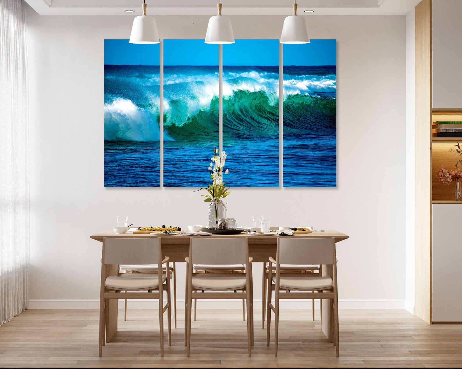Wave Wall Art Wave Home Decor Wave Canvas Wave Poster Wave - Etsy