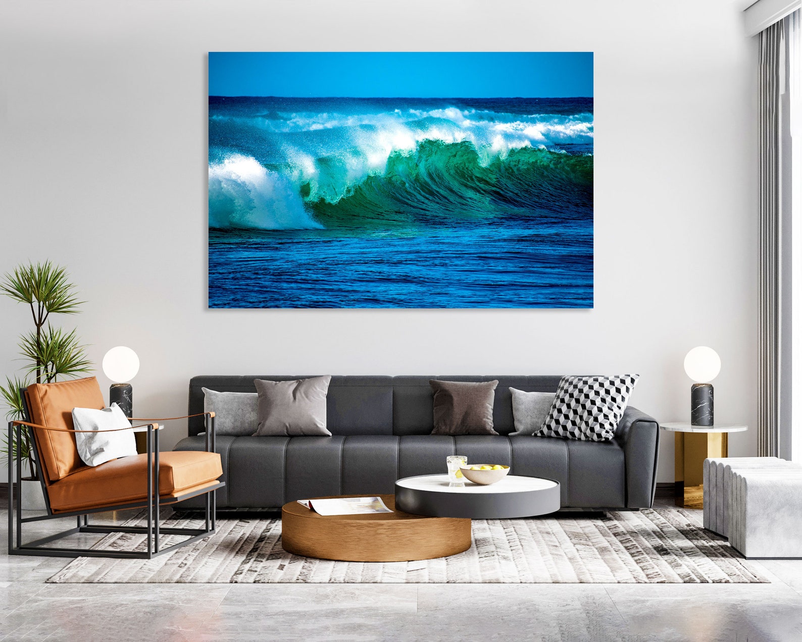 Wave Wall Art Wave Home Decor Wave Canvas Wave Poster Wave - Etsy