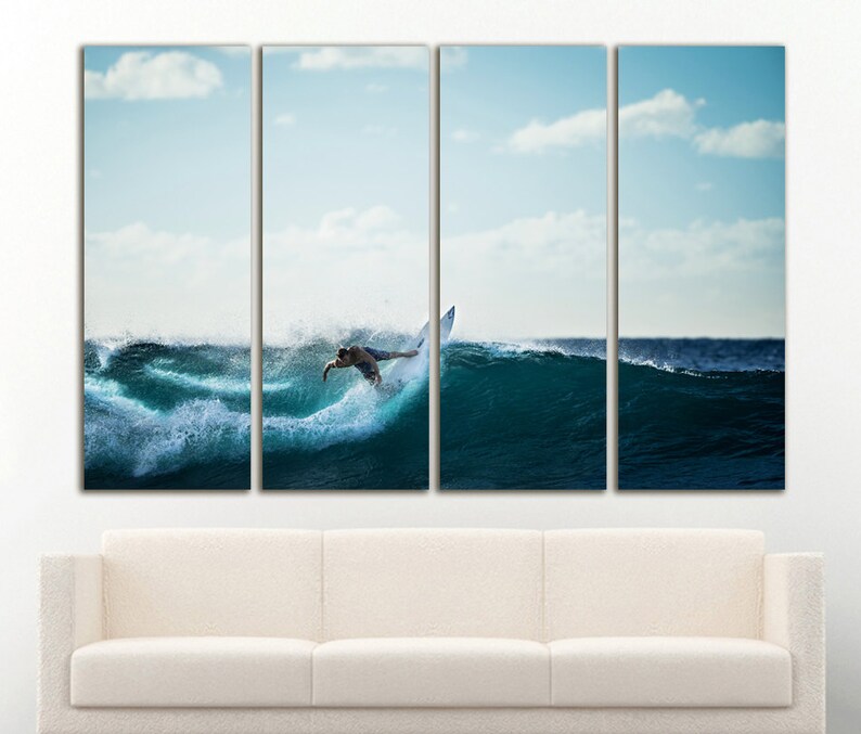 Surfing canvas Surfing wall decor Surfing wall art Surfing | Etsy