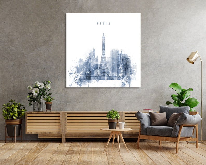 Paris Framed Canvas Wall Art France Artistic Prints on - Etsy
