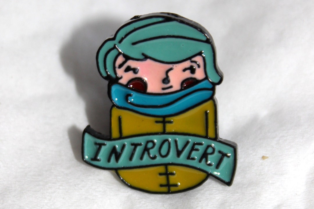 Introvert Enamel Pin Self Care Mental Health Pin Anxious - Etsy