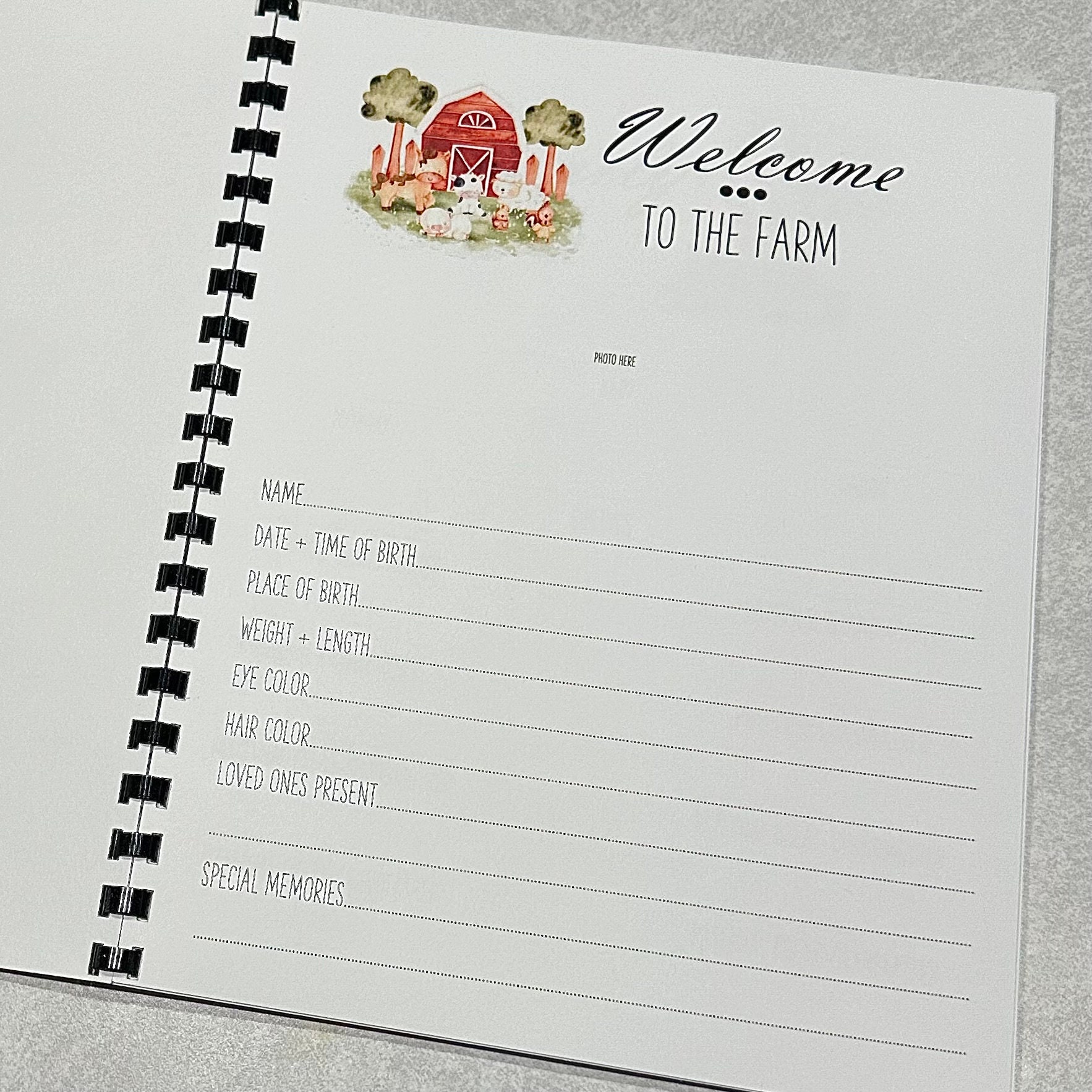 Little Moos First Year / Baby Book / Farm Baby - Etsy