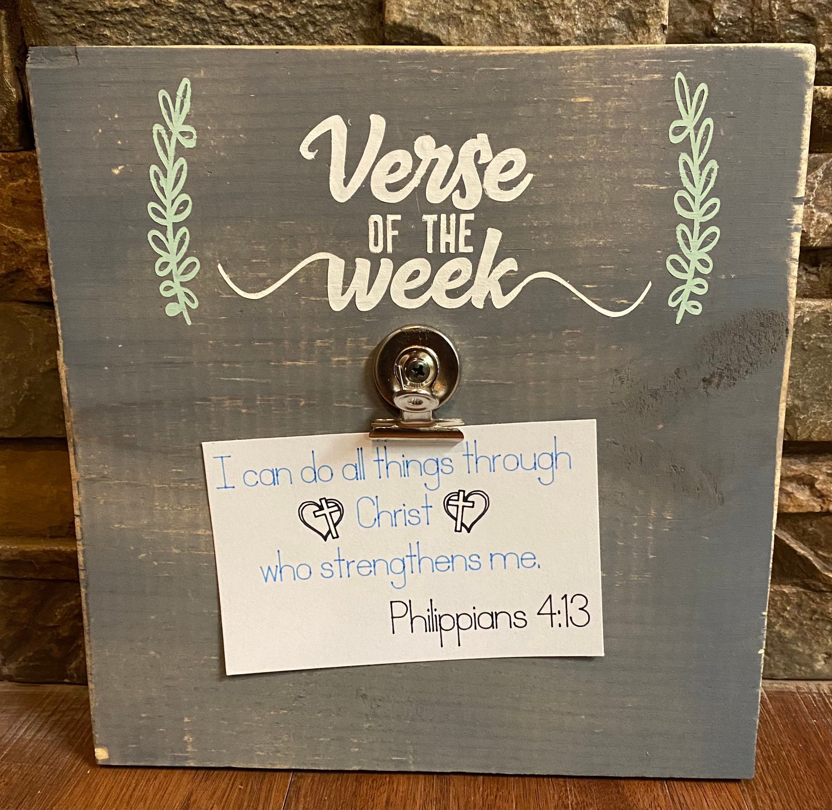 Verse of the Week Sign - Etsy