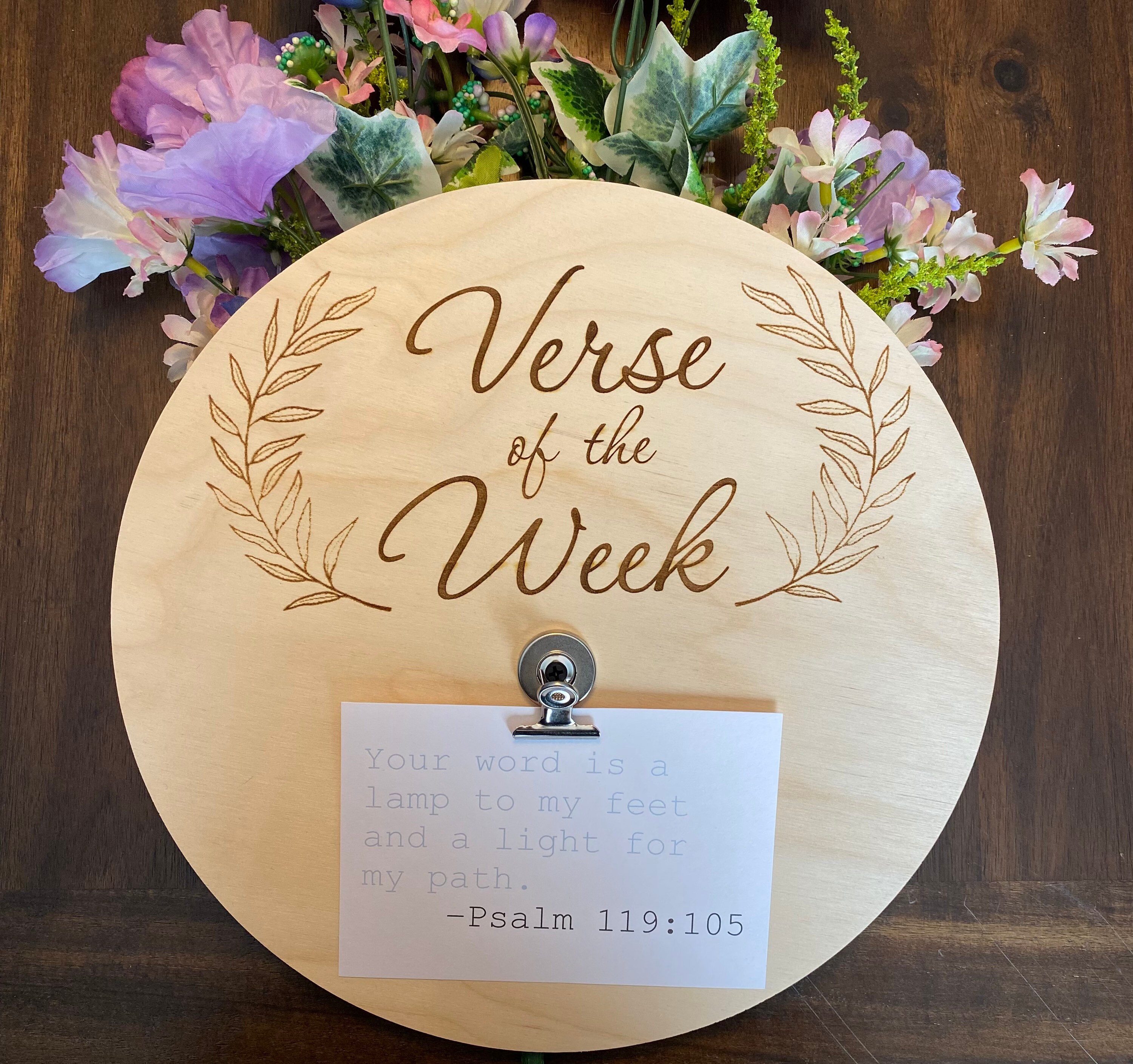 Verse of the Week Sign - Etsy