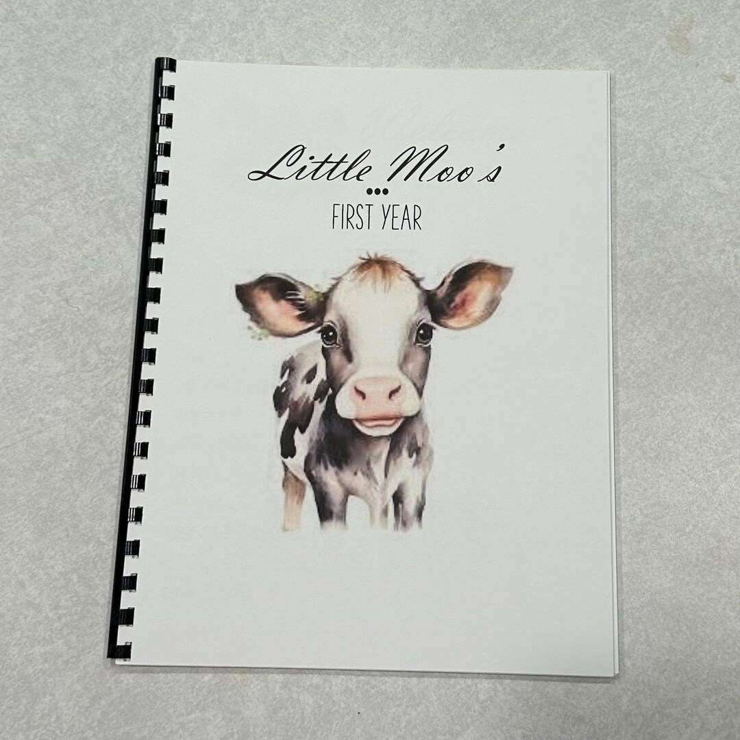 Little Moos First Year / Baby Book / Farm Baby - Etsy