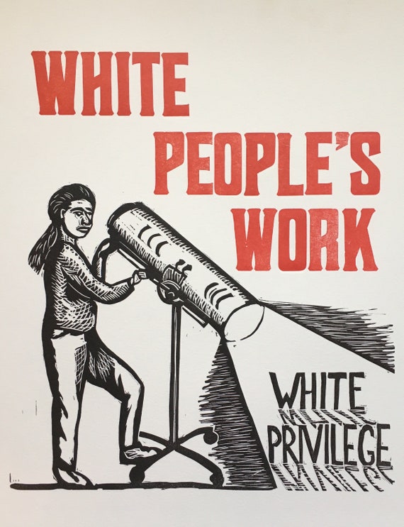 Illuminate White Privilege Poster - Etsy