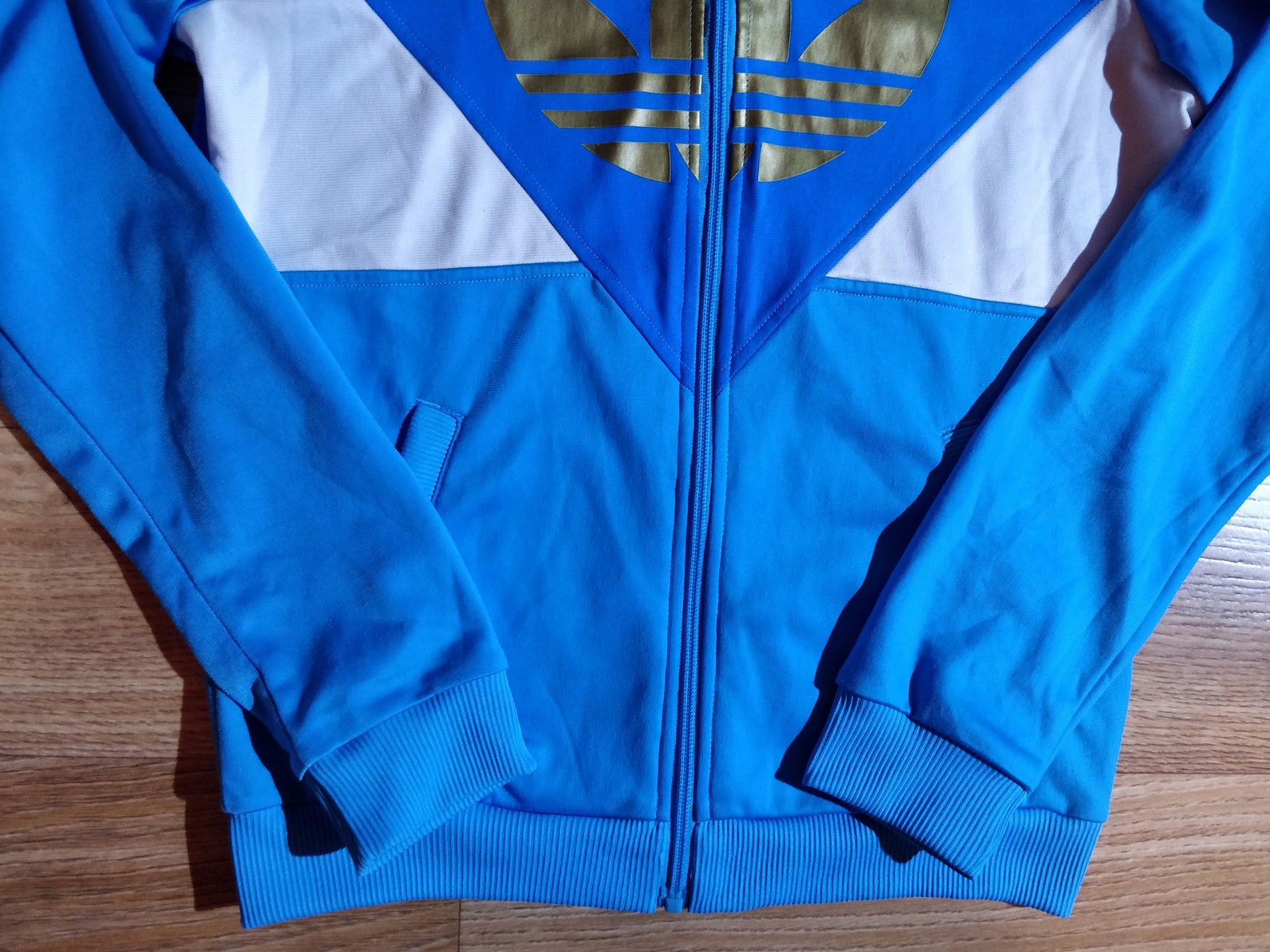 Adidas Originals Womens Hoodie Track Jacket Hooded Hype Blue | Etsy