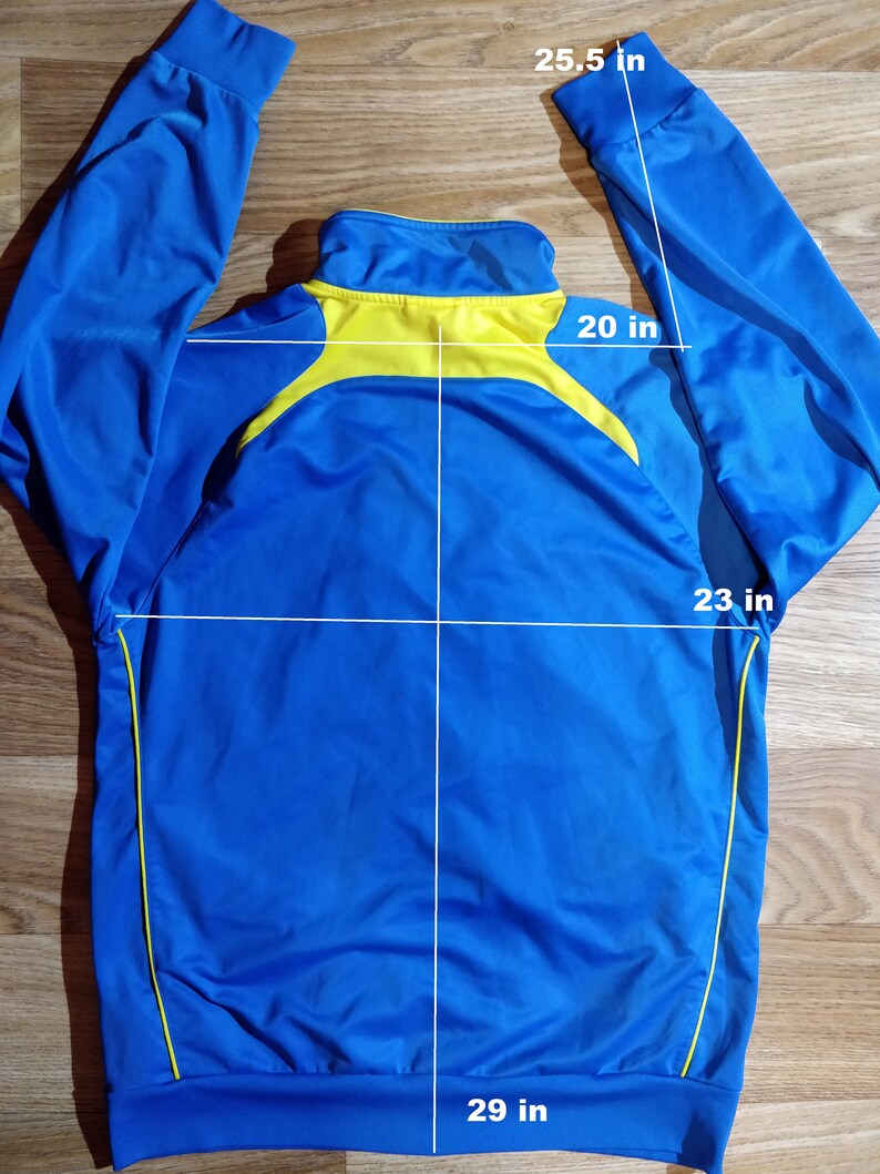 Joma Vintage Mens Tracksuit Top Jacket Blue Yellow Training - Etsy