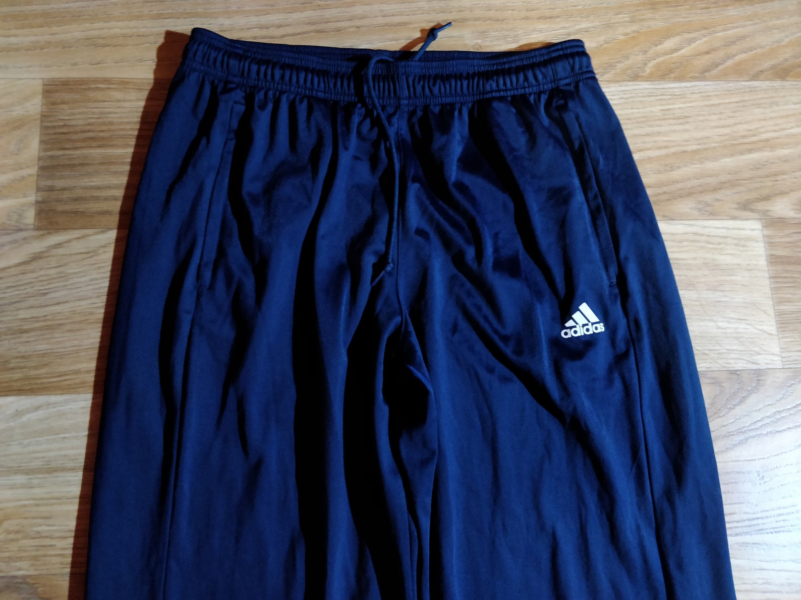 Adidas Mens Tracksuit Pants Trousers Training Navy Blue White Etsy