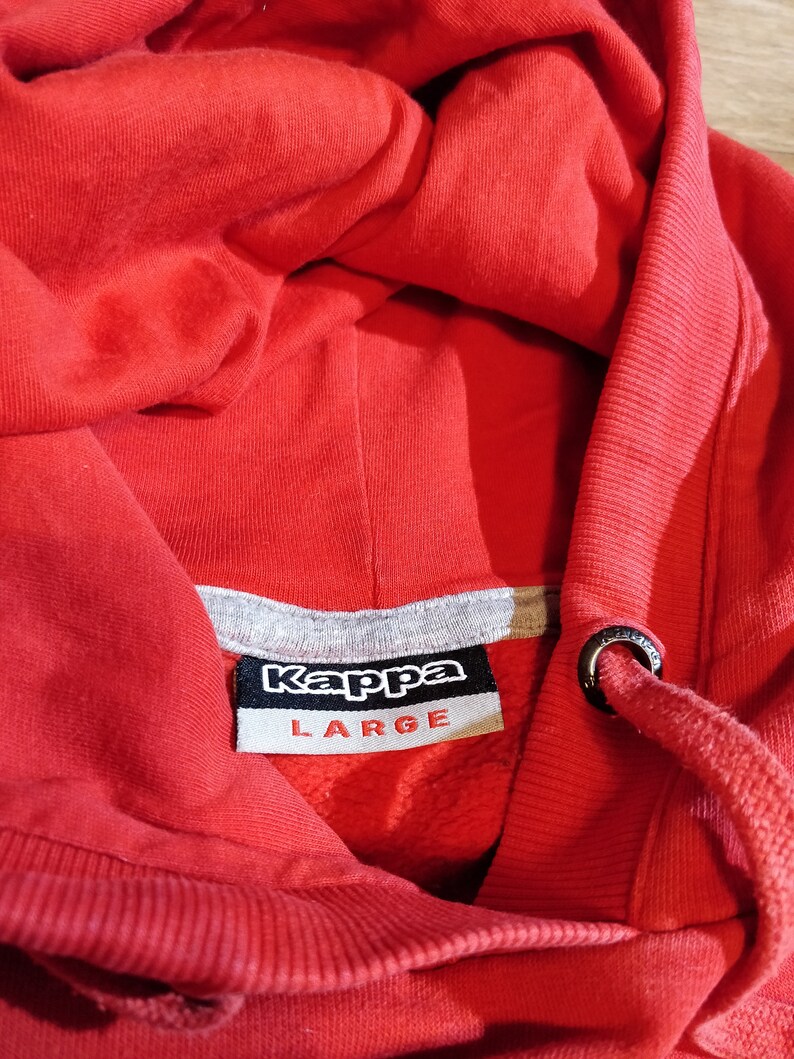 Kappa Vintage Mens Tracksuit Top Hooded Jacket Hoodie Red Hype - Etsy