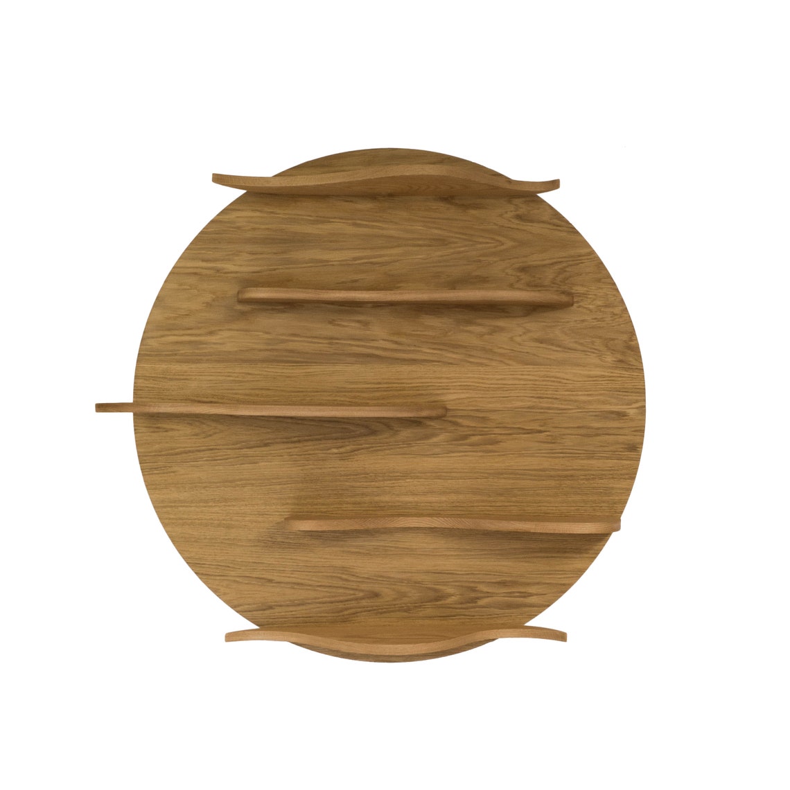 Oak Shelf Unit Wavy Moon Shelving Wall Storage Handmade Wood Shelves - Etsy