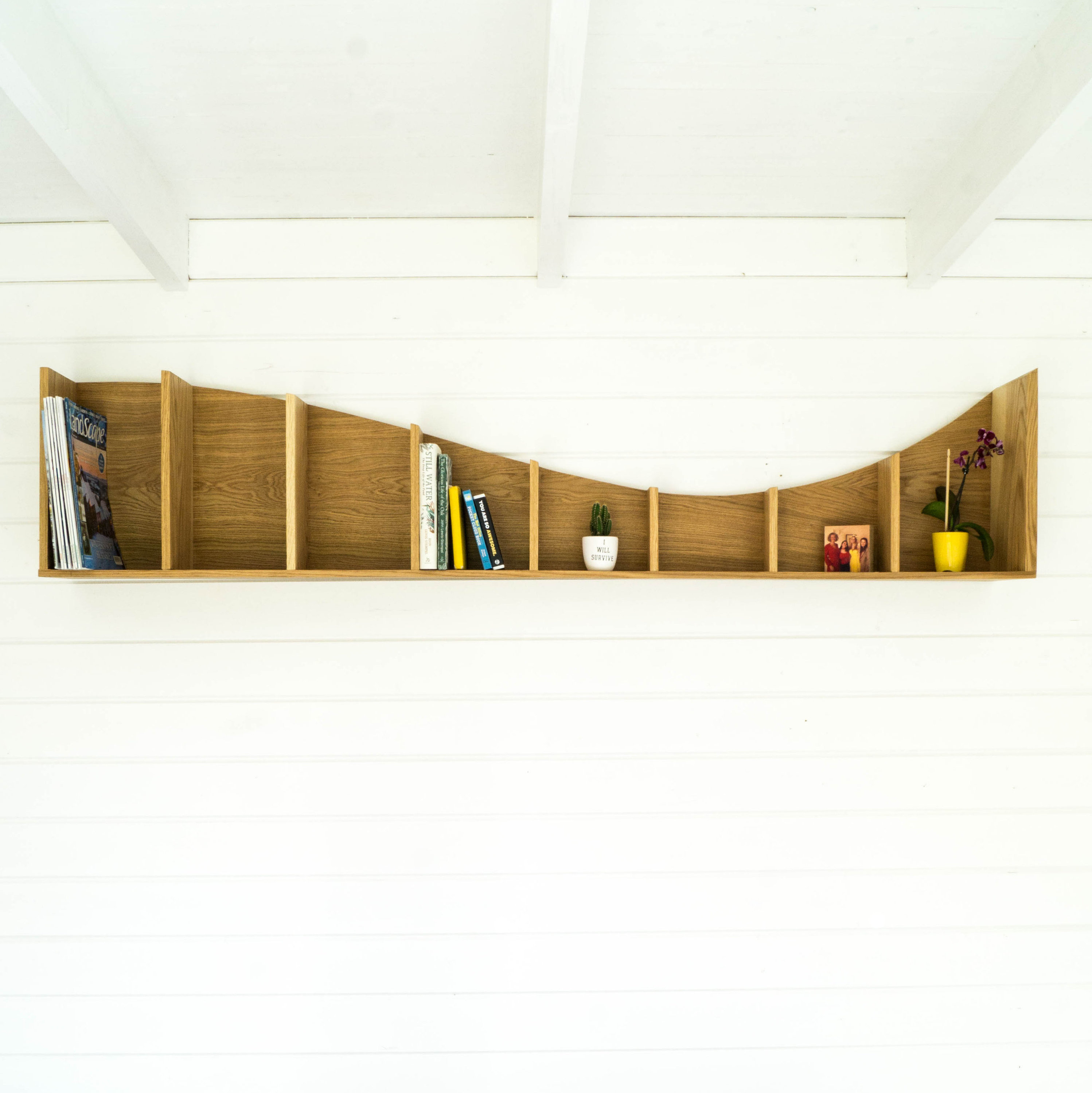 Oak Shelf Unit | Shelving Storage Corner Space Saving Vertical or ...