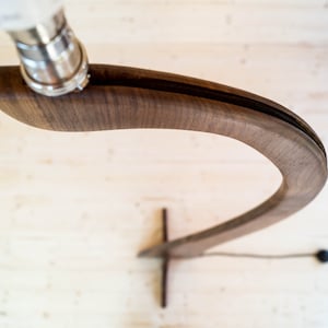 Walnut Floor Lamp Solid Wood | Unique Contemporary Design | Modern ...
