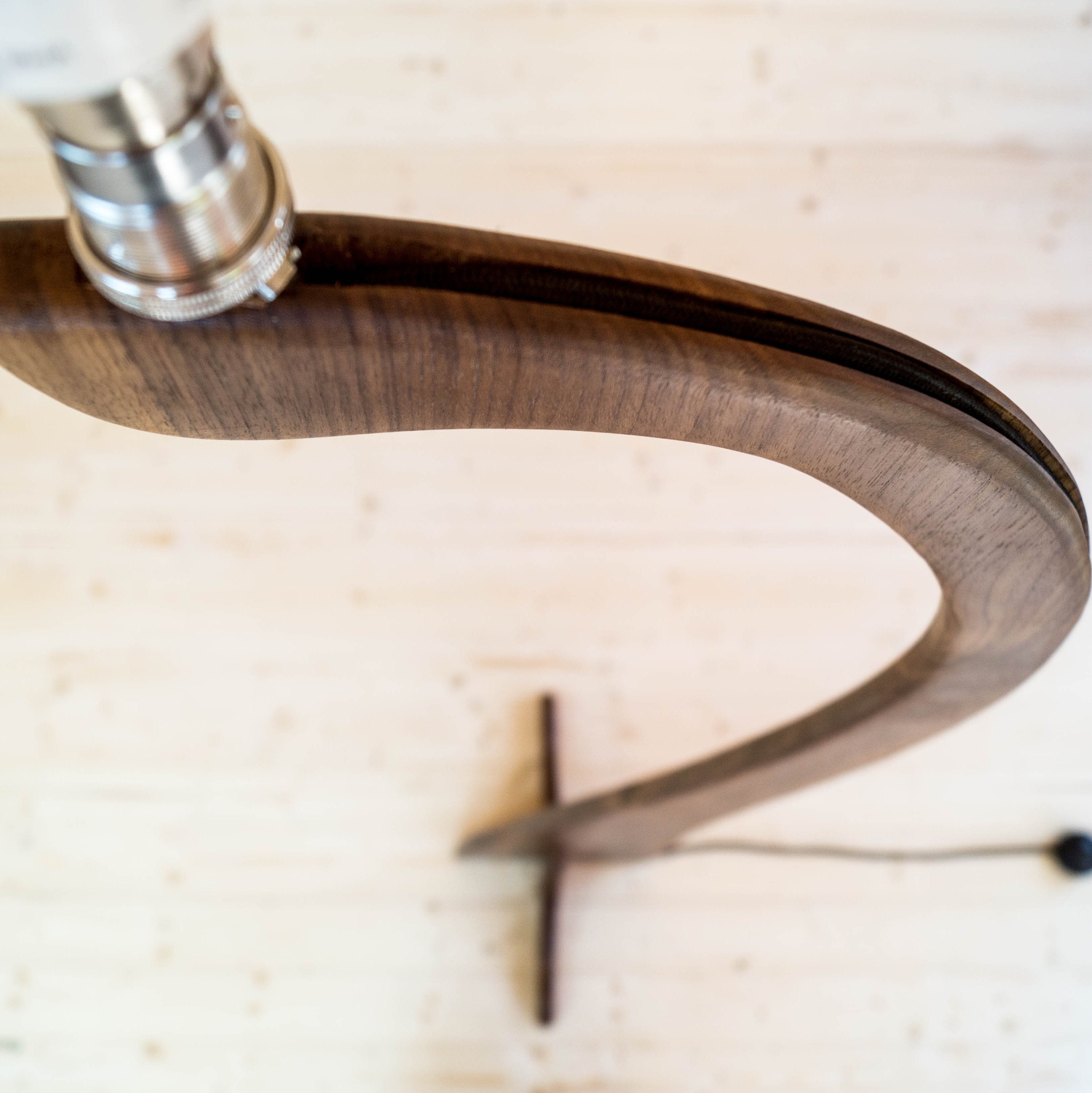 Walnut Floor Lamp Solid Wood Unique Contemporary Design - Etsy