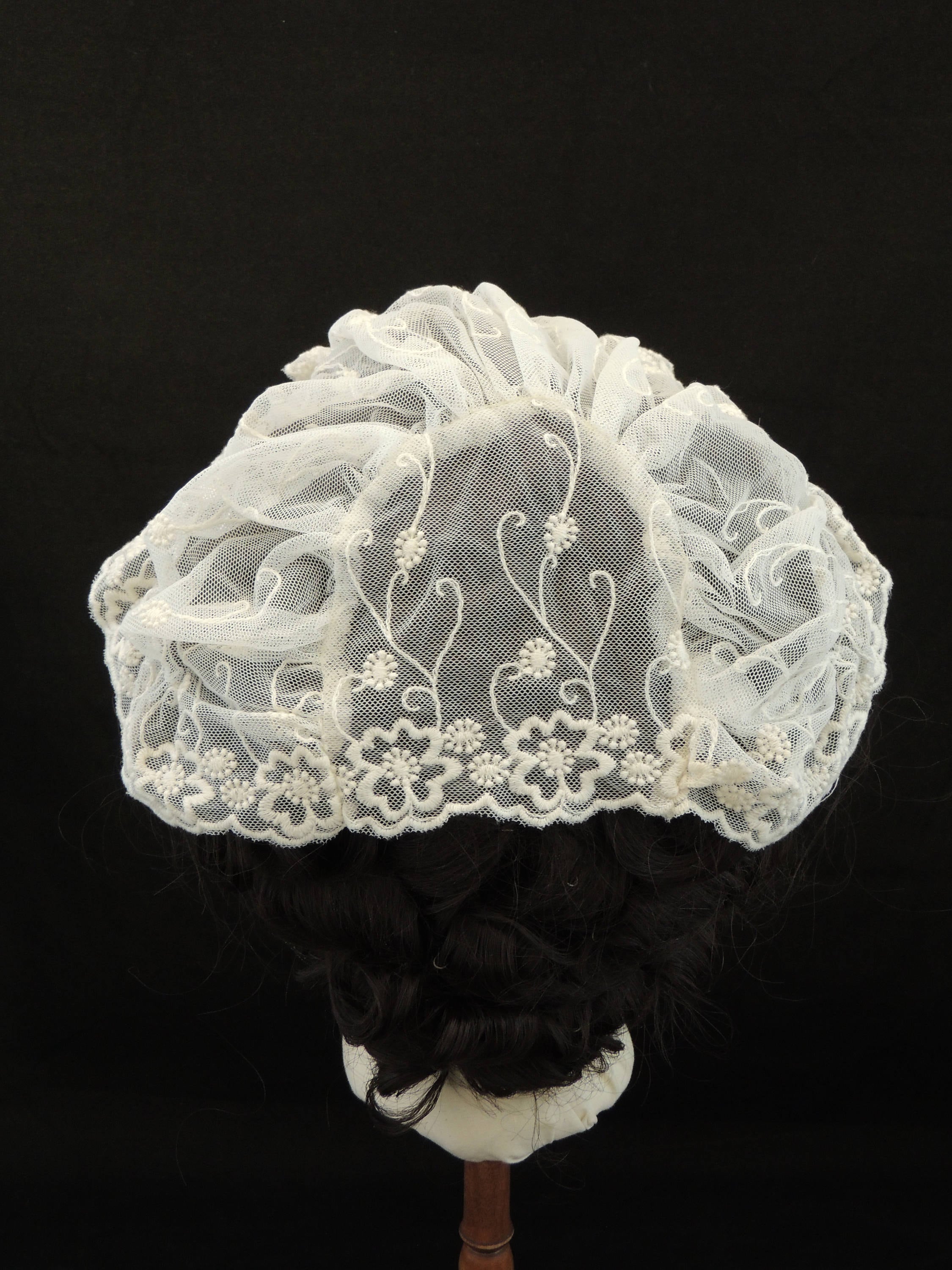 Cotton Net Lace Cap-18th Century Period-georgian & Colonial | Etsy