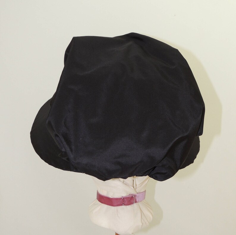 Black Silk Bonnet 1768-1780's- Market Bonnet-18th Century-georgian ...