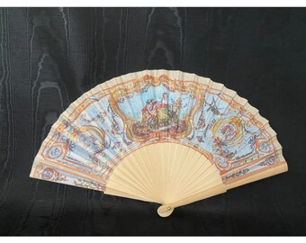 Fan Reproduction of 18th Century Hand Fan the Moral Compass Traditional ...