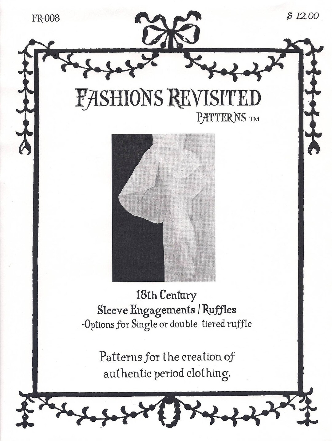 Sleeve Ruffles Sewing Pattern-18th Century (1700's) by Fashions ...
