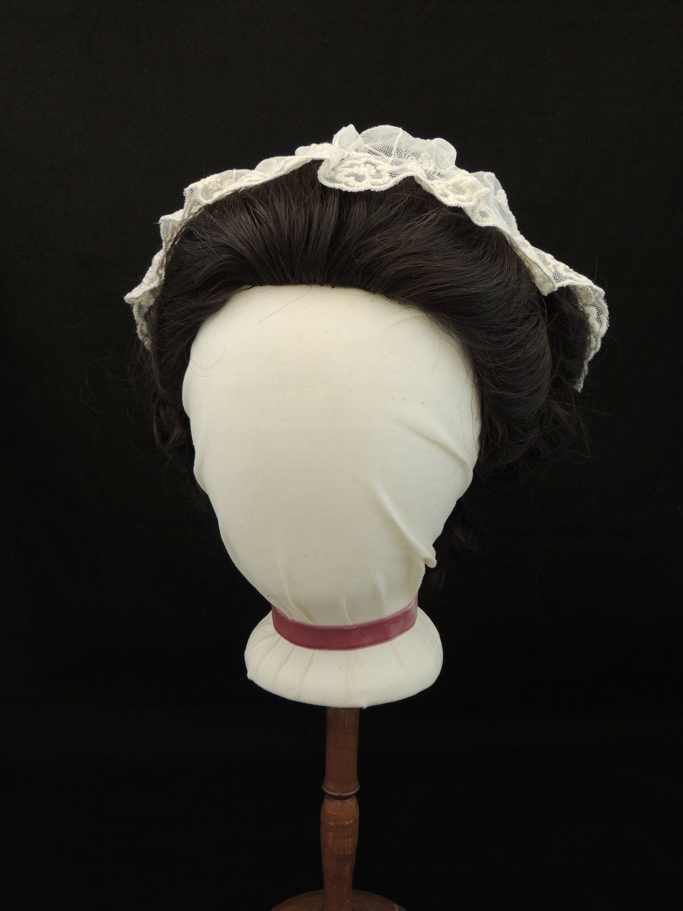 Cotton Net Lace Cap-18th Century Period-georgian & Colonial | Etsy