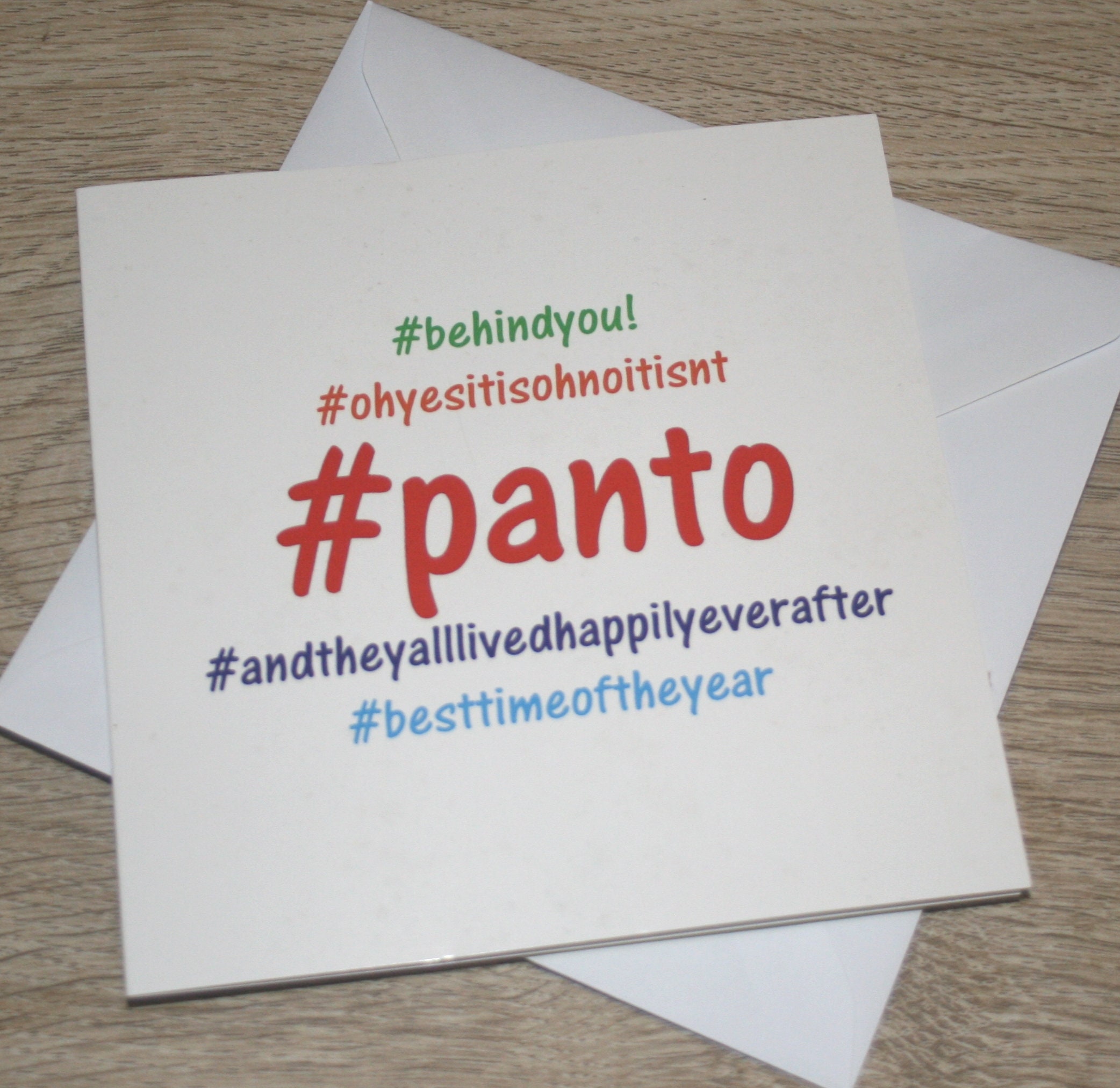 Pantomime Theatre First Night Card - Etsy