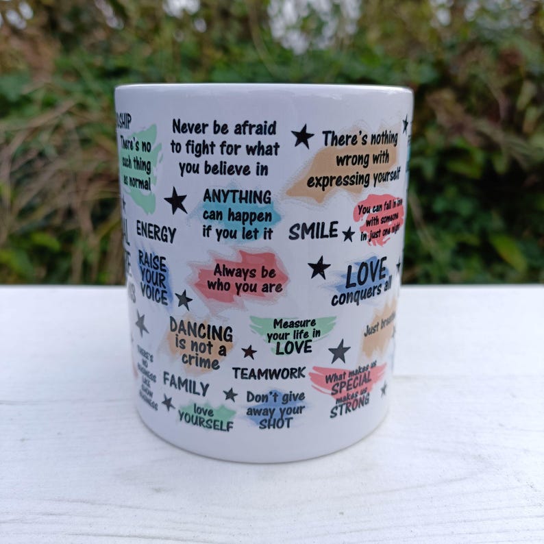 Musical Theatre Mug, Life Lessons Ceramic Mug, Gift for Theatre Lovers ...