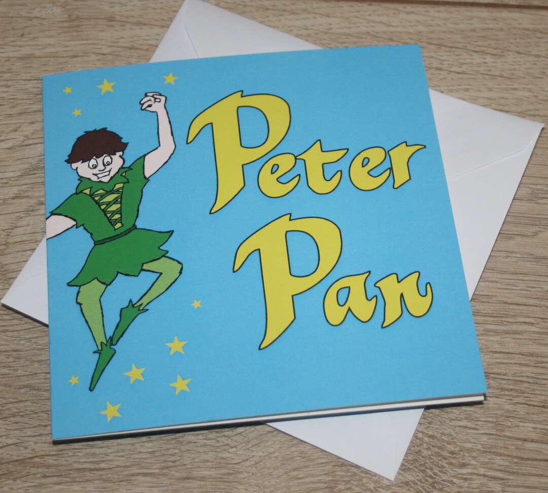 Peter Pan Pantomime Card - Etsy UK