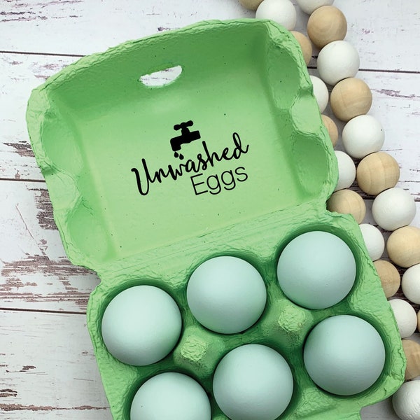 Unwashed Egg Carton Labels - Etsy
