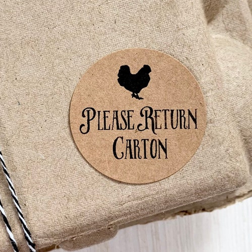 Egg Carton Stickers Funny Chicken Face Fresh Eggs Egg - Etsy