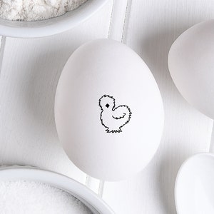 Mini Egg Stamp - Silkie Chicken - Egg Stamps - Chickens - Fresh Eggs ...