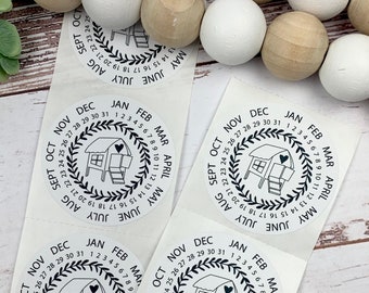 Chicken Date Stickers Fresh Egg Stickers Farm Fresh Stickers Egg Carton ...
