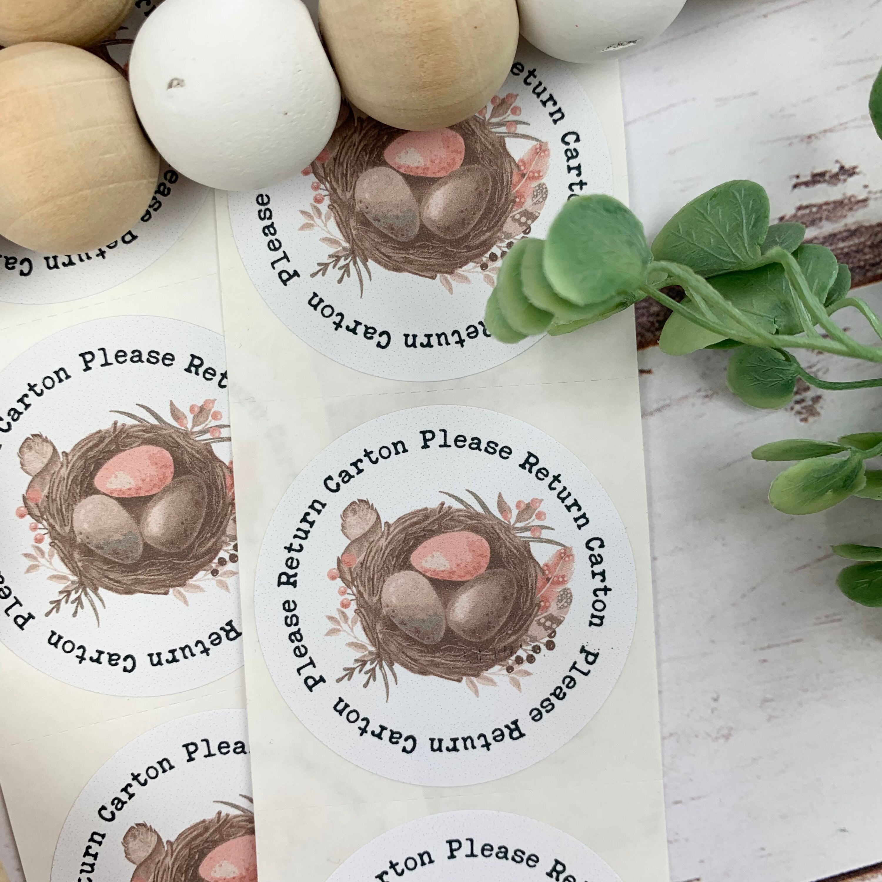 Please Return Carton Egg Carton Stickers Fresh Eggs Egg - Etsy