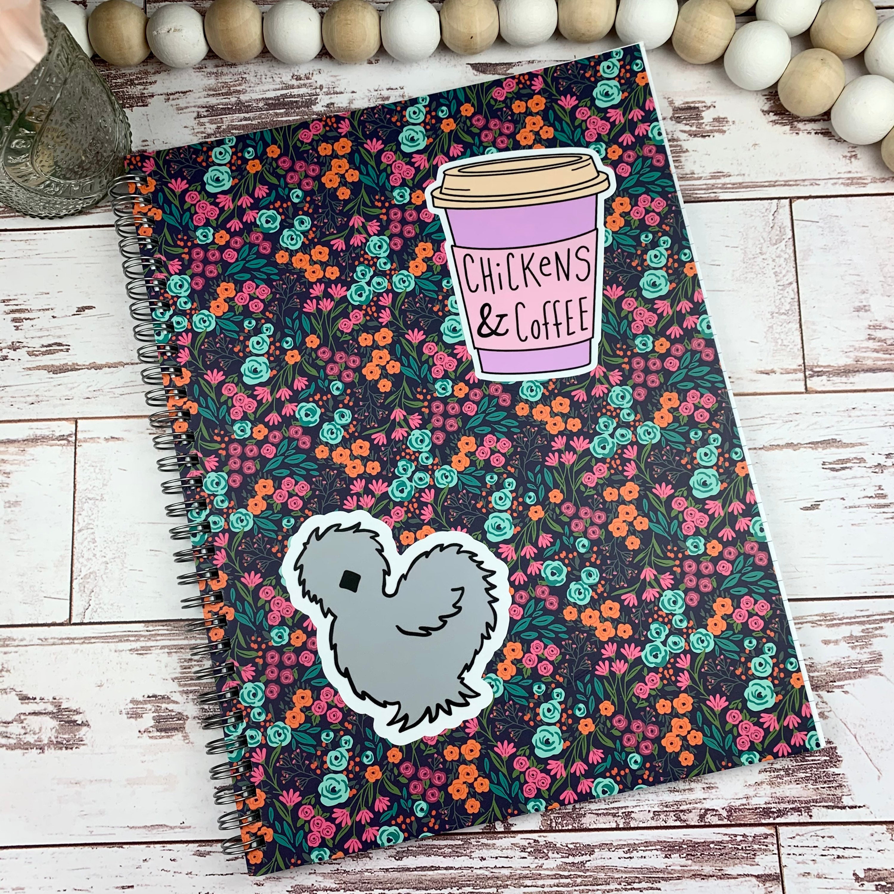 Coffee and Chickens Bumper Sticker Chicken Sticker Chicken | Etsy