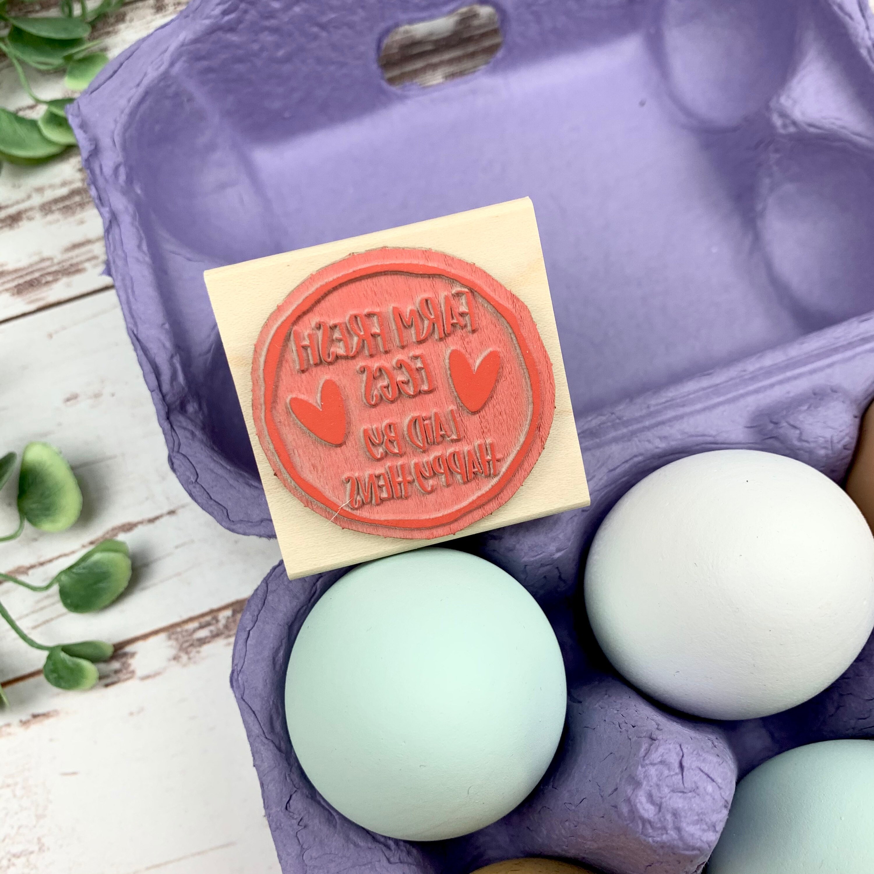 Farm Fresh Eggs Stamp Egg Carton Stamp Eggs for Sale - Etsy