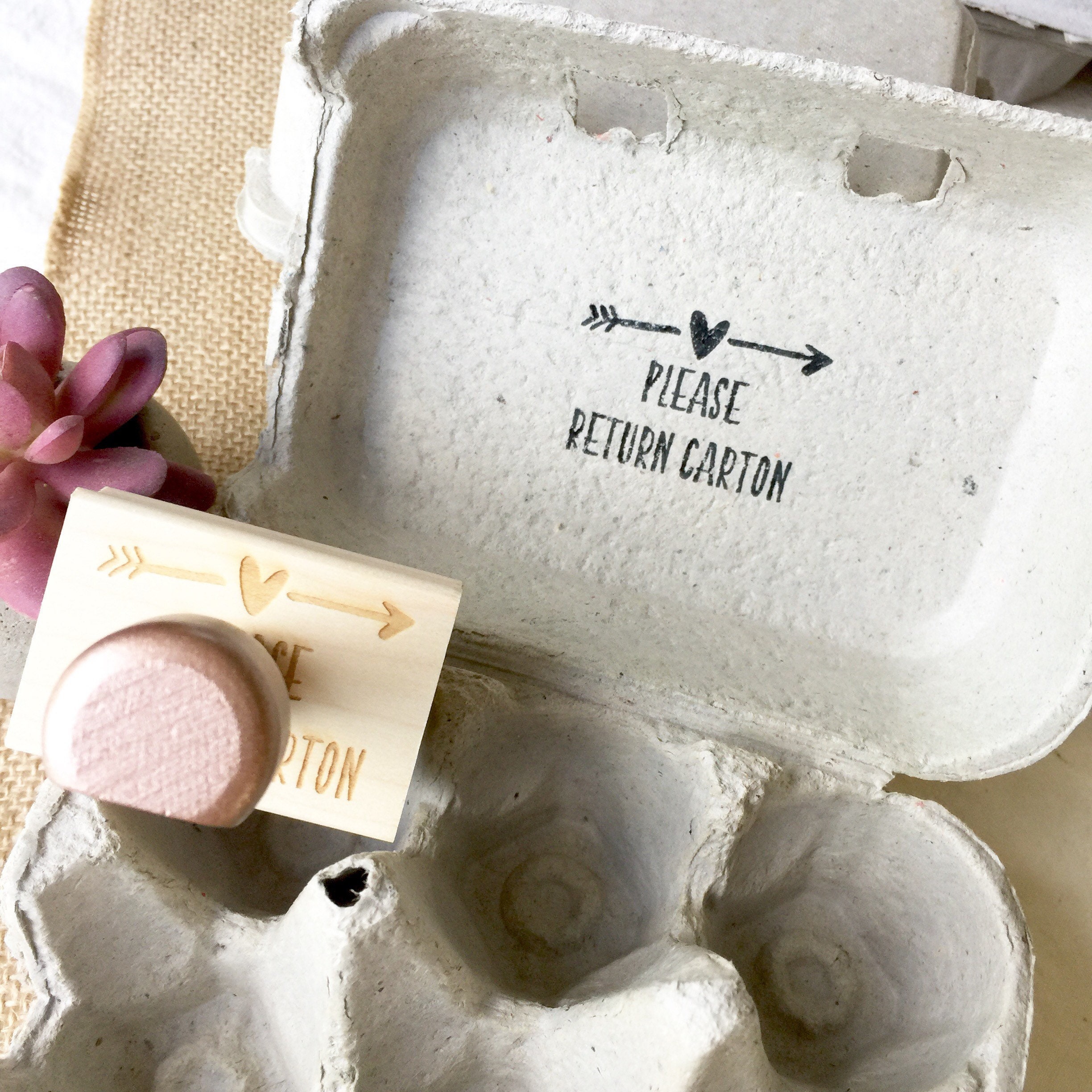 Please Return Carton Stamp Egg Carton Stamp Egg Carton - Etsy