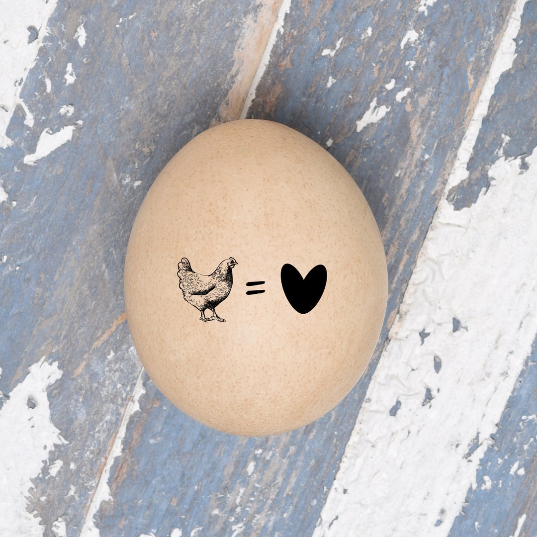 Mini Egg Stamp - Love - Chicken Coop - Stamp for Eggs - Fresh Eggs ...