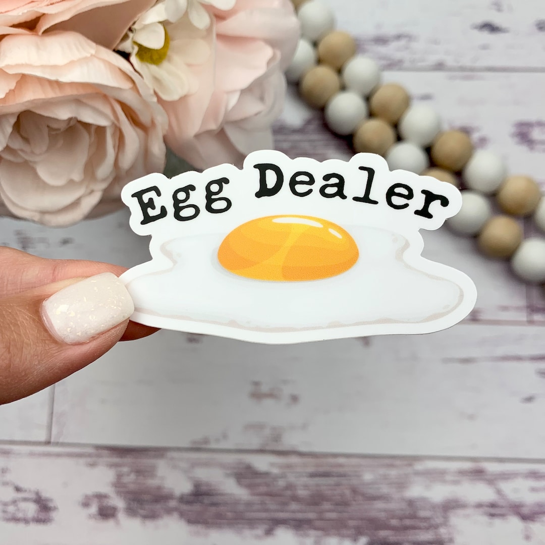 Egg Dealer Sticker – Farm Fresh Eggs Label, Laptop Decal - Etsy