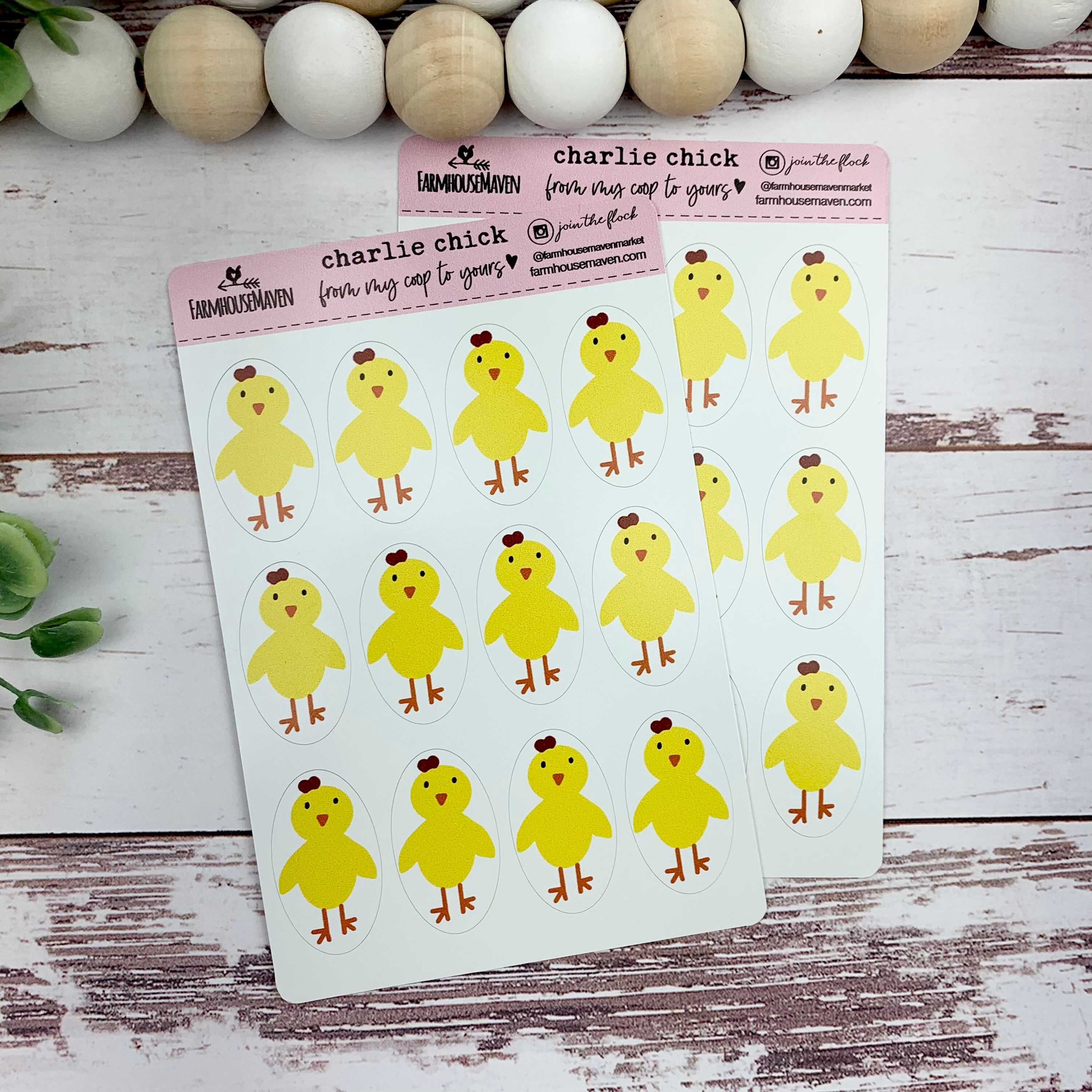 Charlie the Chick Stickers Free Shipping Egg Carton - Etsy
