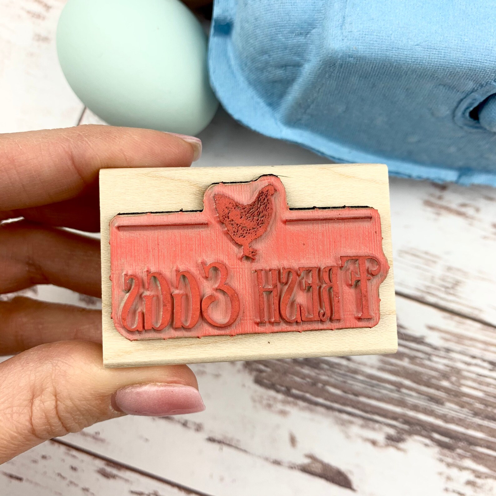 Egg Carton Stamp Fresh Eggs Stamp Chicken Stamp Egg - Etsy