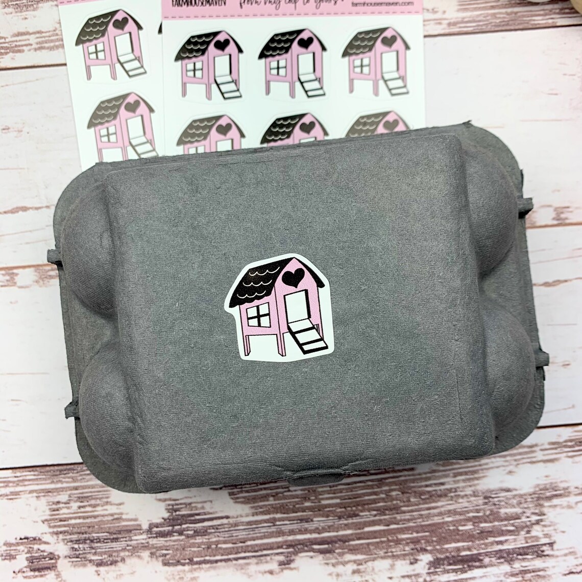 Chicken Coop Stickers Free Shipping Egg Carton Stickers - Etsy