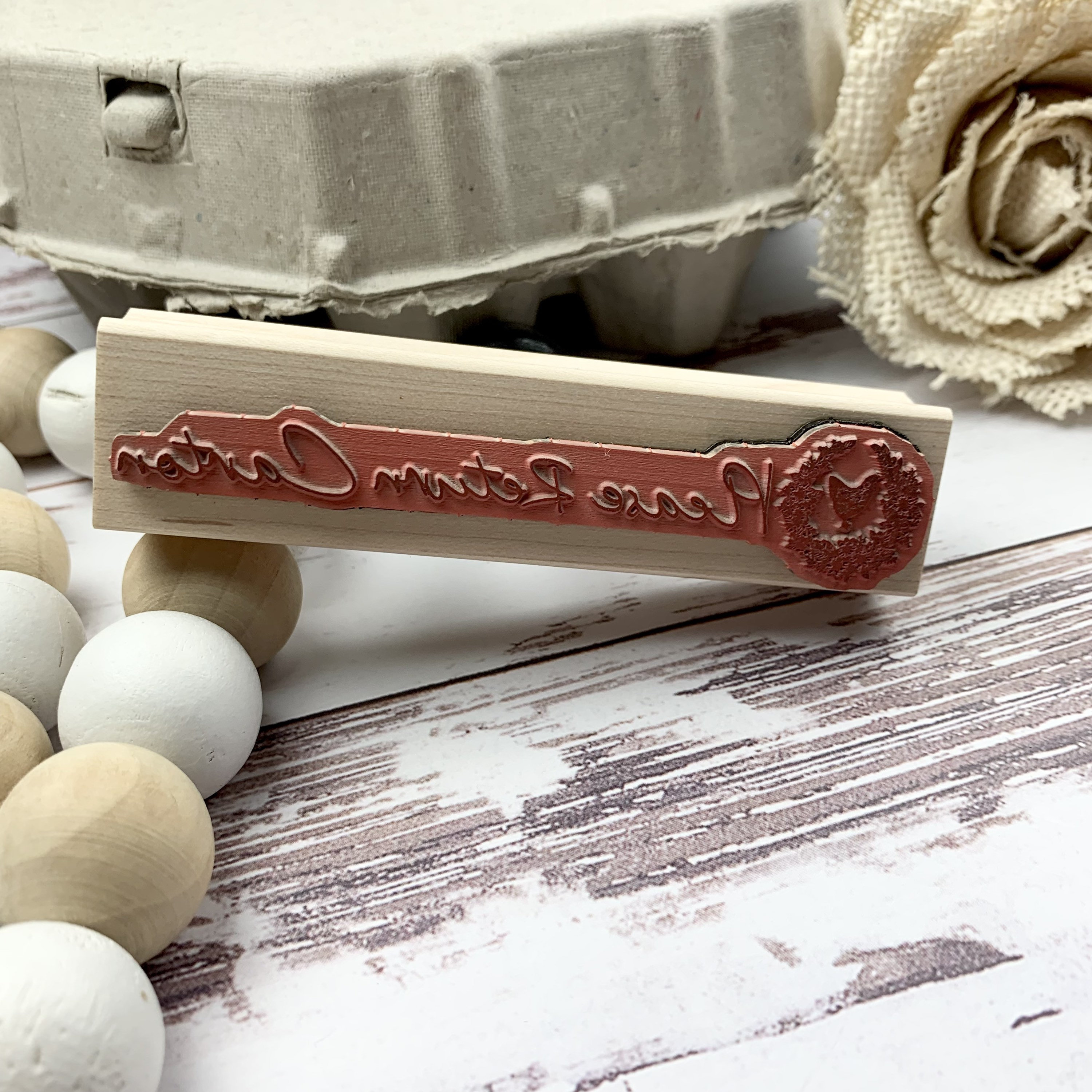 Please Return Clean Carton Egg Carton Stamp Fresh Eggs | Etsy