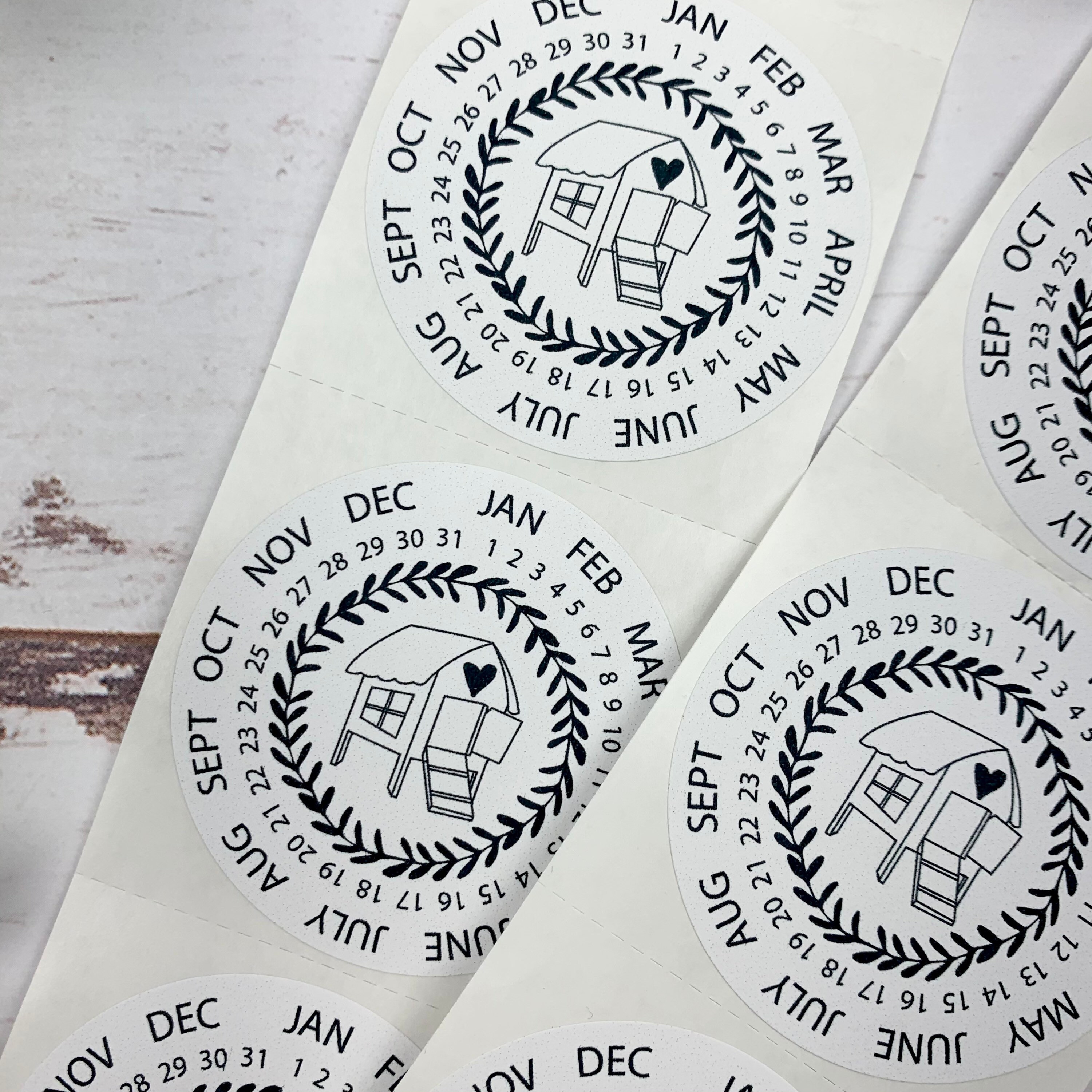 Cute Chicken Coop Date Stickers Chicken Stickers Farm | Etsy