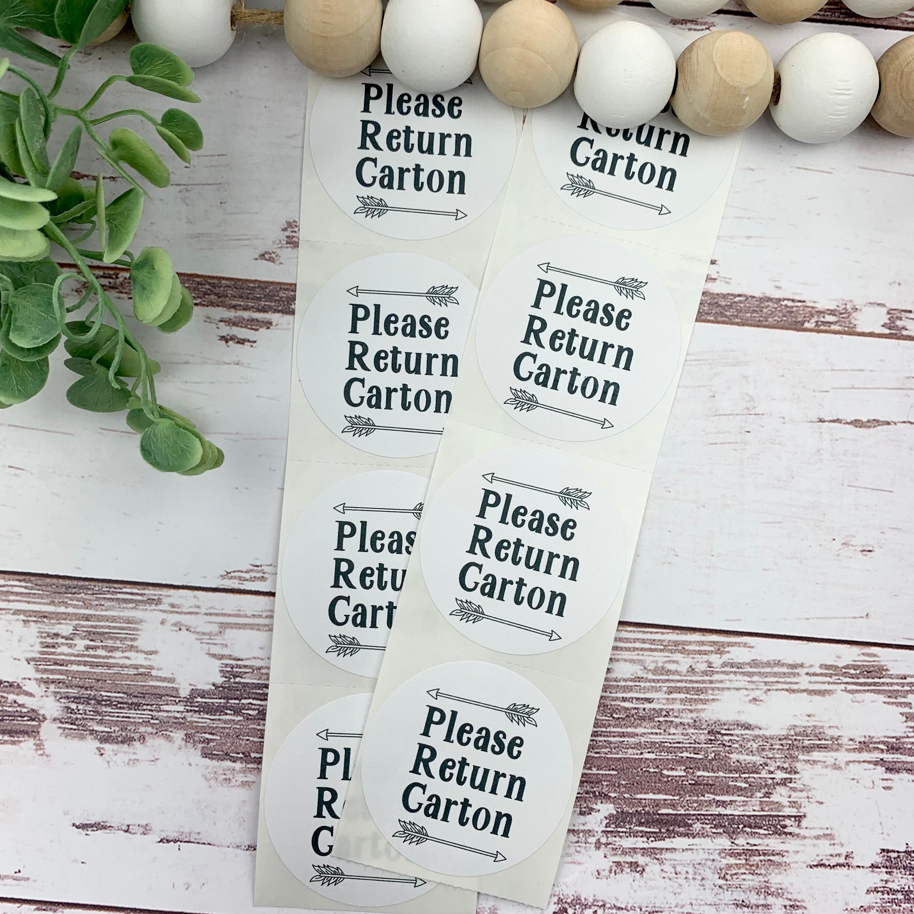 Please Return Carton Egg Carton Stickers Fresh Eggs Egg | Etsy
