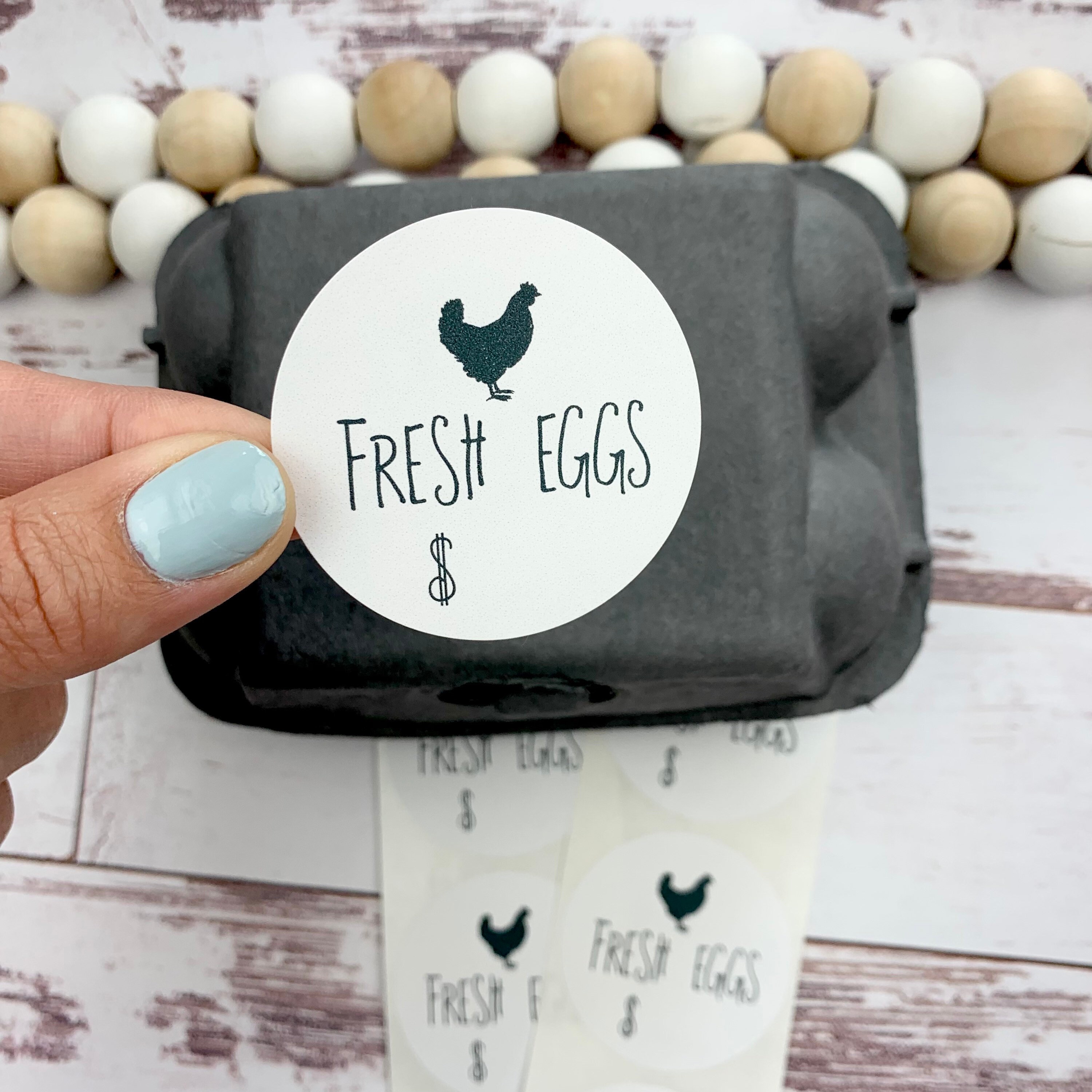 Egg Carton Price Label Price Tag Fresh Eggs Egg Carton | Etsy