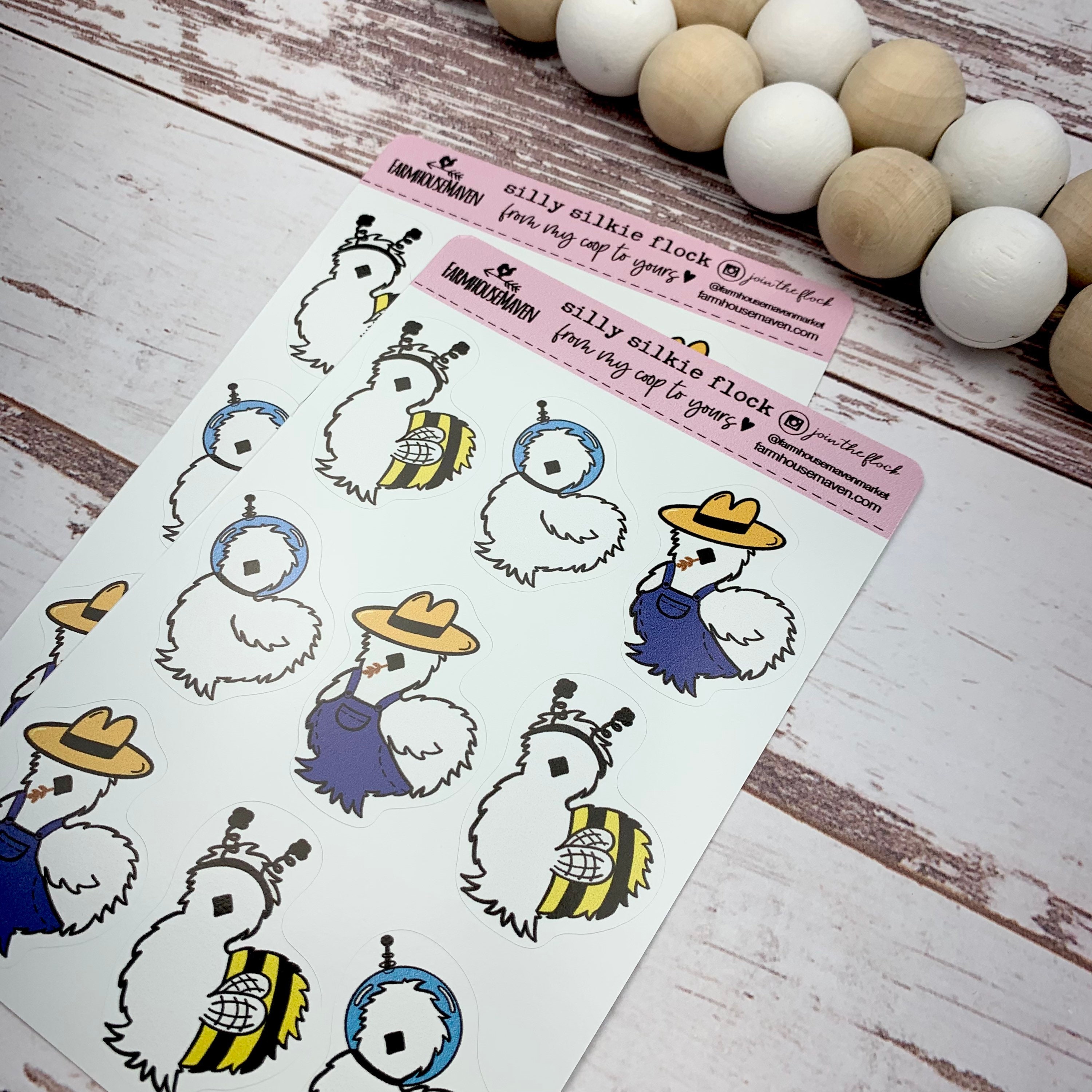 Silkie Sticker Set Free Shipping Silkie Egg Carton Stickers - Etsy