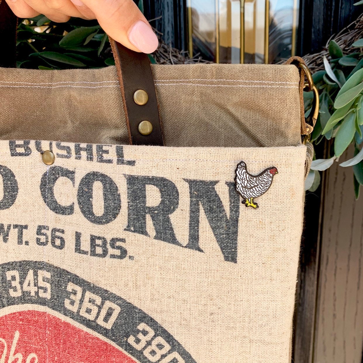 Enamel Chicken Pin Cute Chicken Pin Plymouth Rock Chicken - Etsy